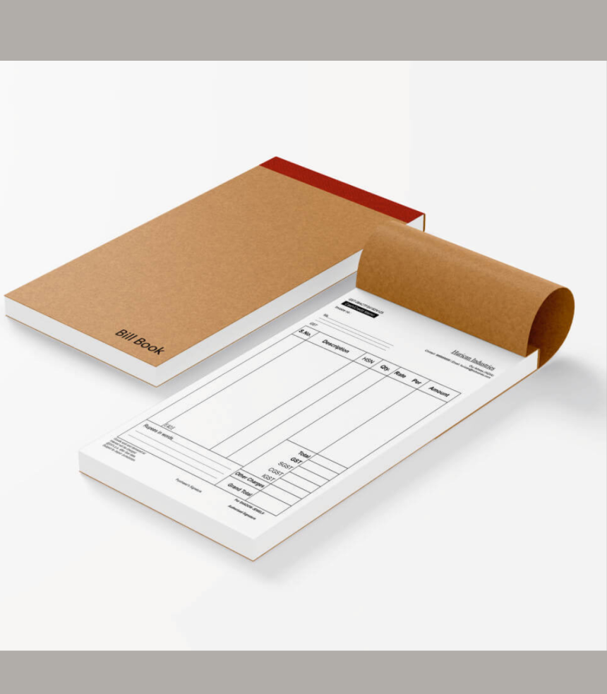 Custom Bill Books - Nagendra Printing Press